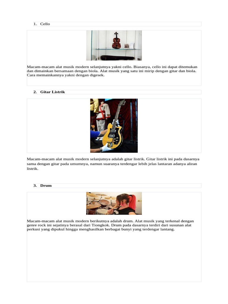 Alat Musik Modern | PDF