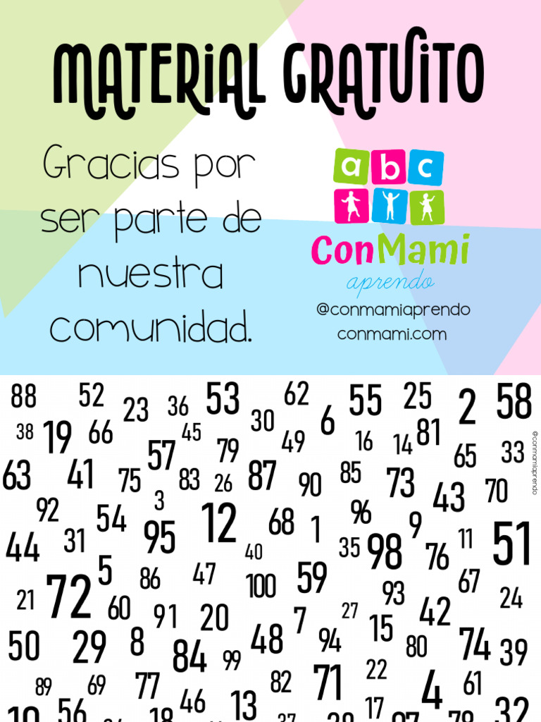 Encuentra El Numero ConMamiAprendo | PDF