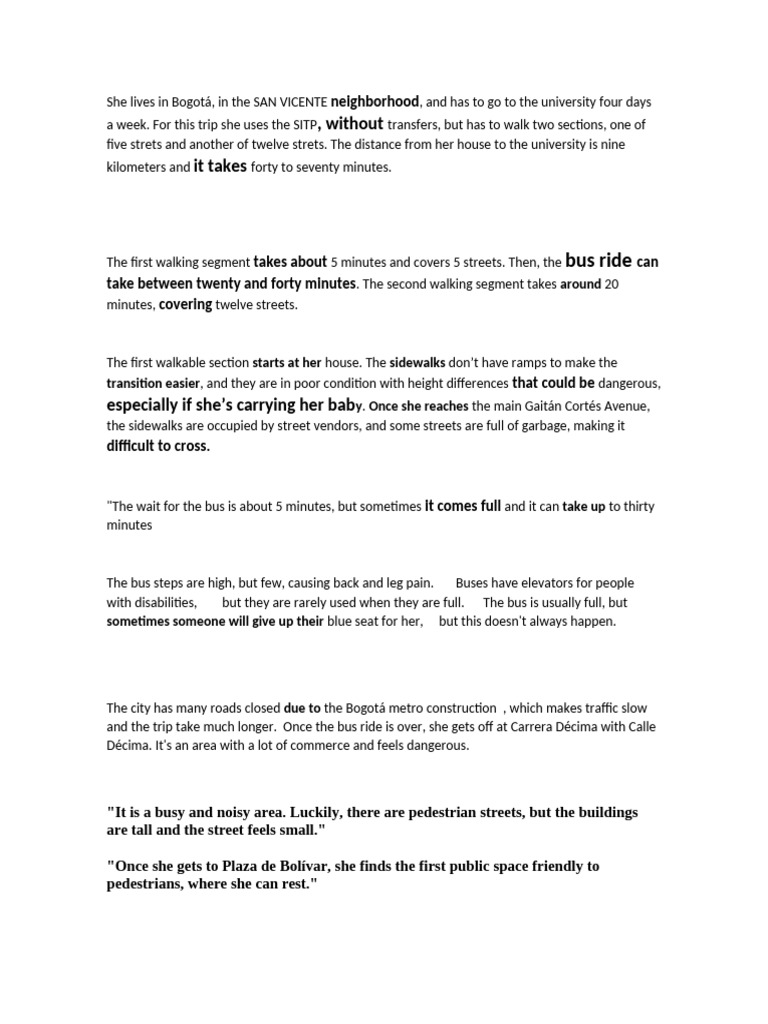 The First Walking Segment Takes About 5 Minutes and Covers 5 Streets | PDF