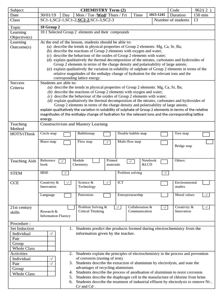 RPH Chem S2 2021 Chapter 10 | PDF | Corrosion | Electrochemistry