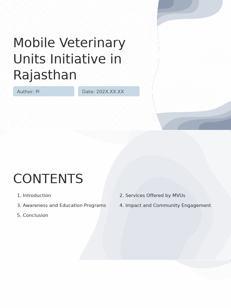 Mobile Veterinary Units in Rajasthan | PDF