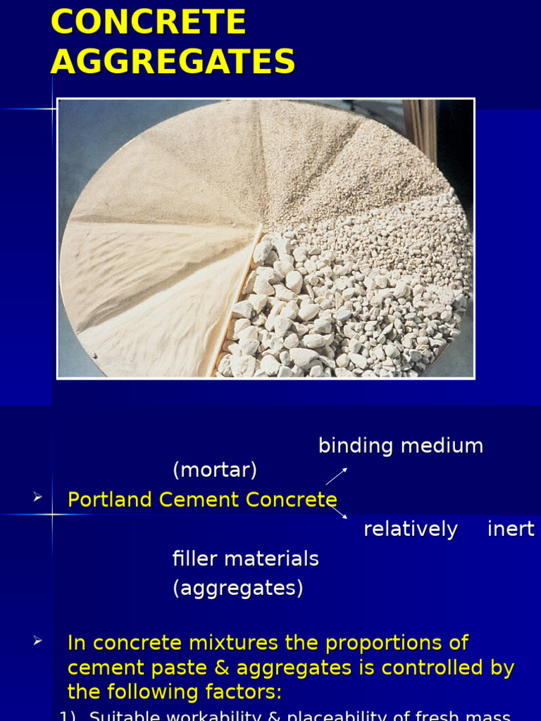 Importance of Aggregates in Concrete | PDF | Concrete | Rock (Geology)