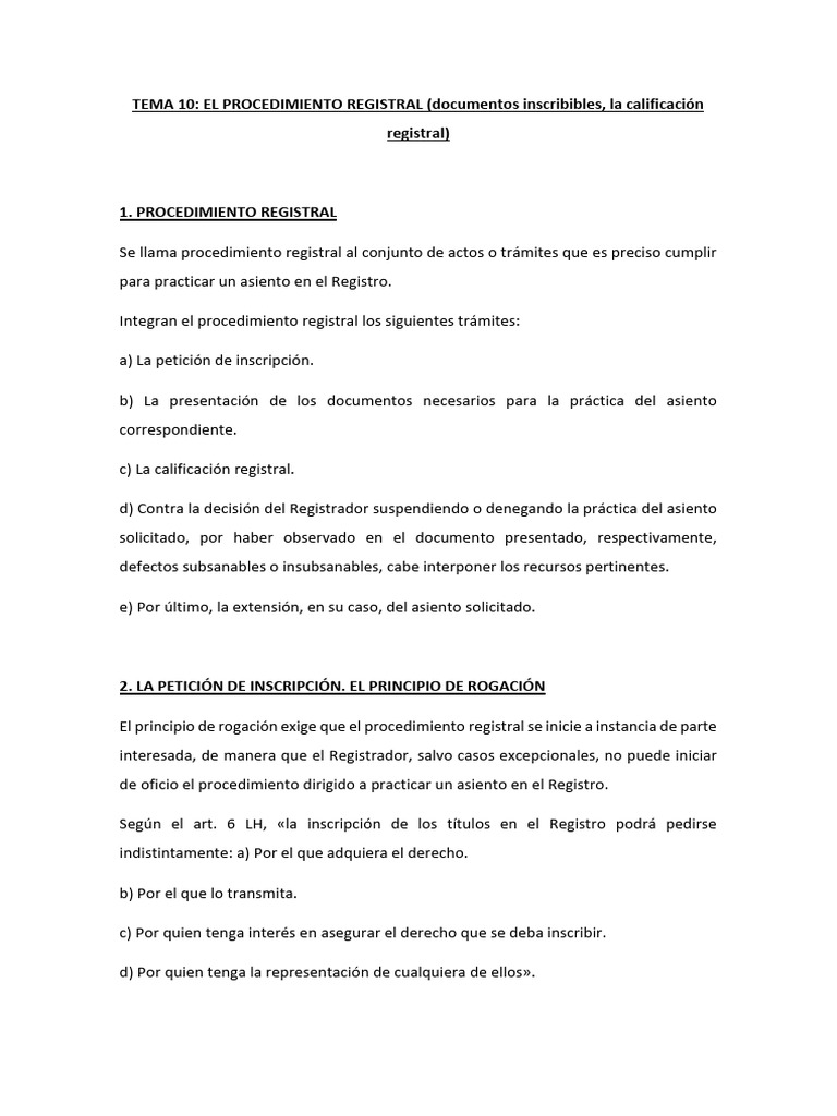 Apuntes Tema 10 | PDF | Posesión adversa | Propiedad