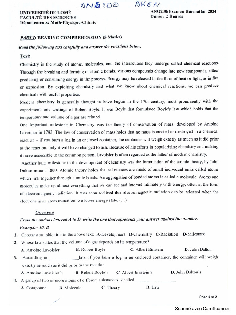 Aken Exam Ul 2023 3024 (1) - 1 | PDF