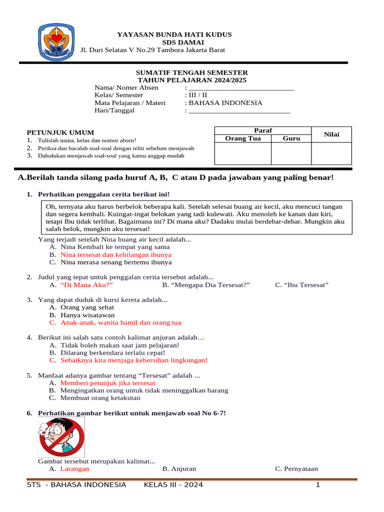 YAYASAN BUNDA HATI KUDUS | PDF