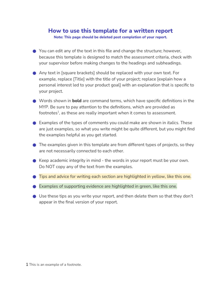 [MYP Personal Projects] Toddle Template (1) | PDF | Learning ...