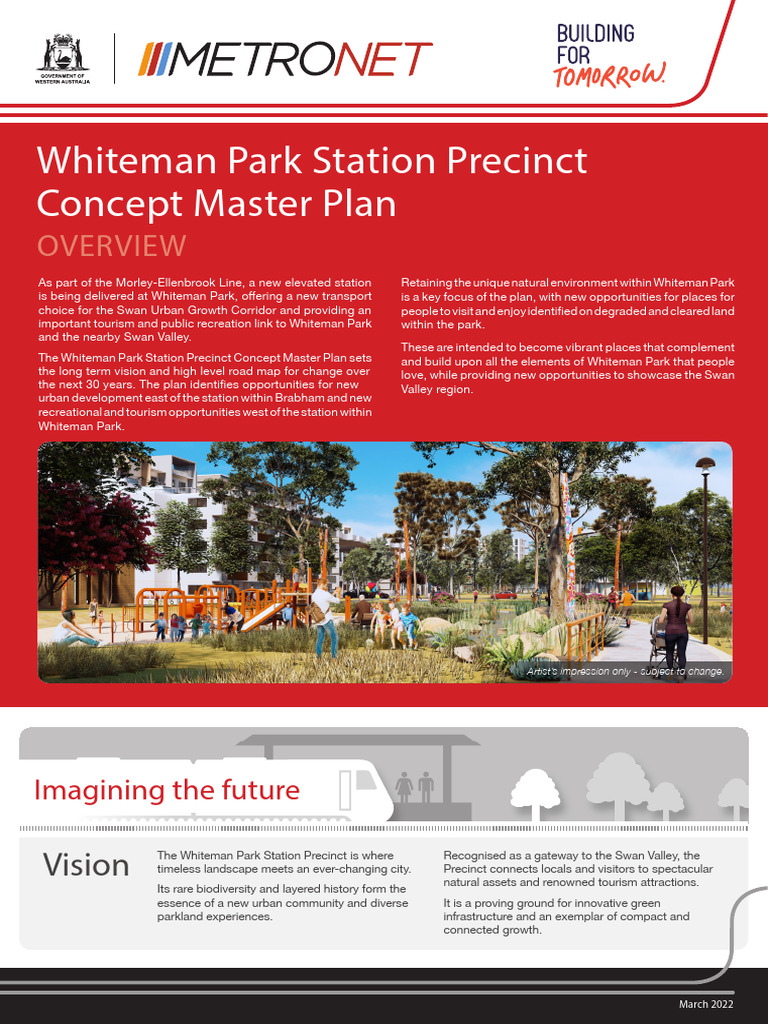 Whiteman Park Station Precinct Concept Master Plan Fact Sheet | PDF | Natural Environment ...