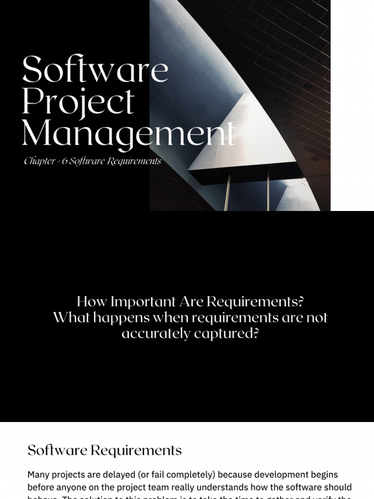 SPM - Chapter - 6 Software Requirements | PDF