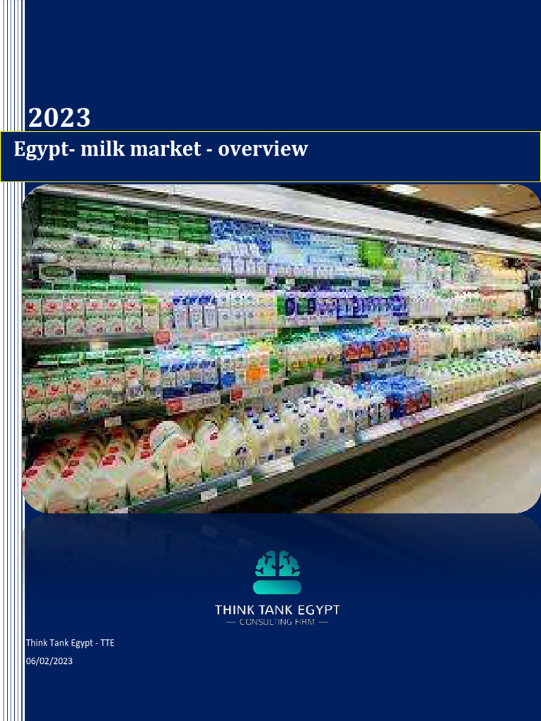 Egypt Milk Market Overview 2023 | PDF | Dairy | Milk