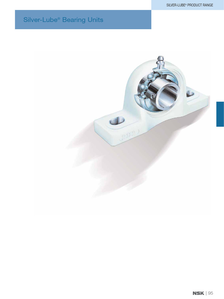 NSK Silver Lube Bearings | PDF | Engineering Tolerance | Stainless Steel