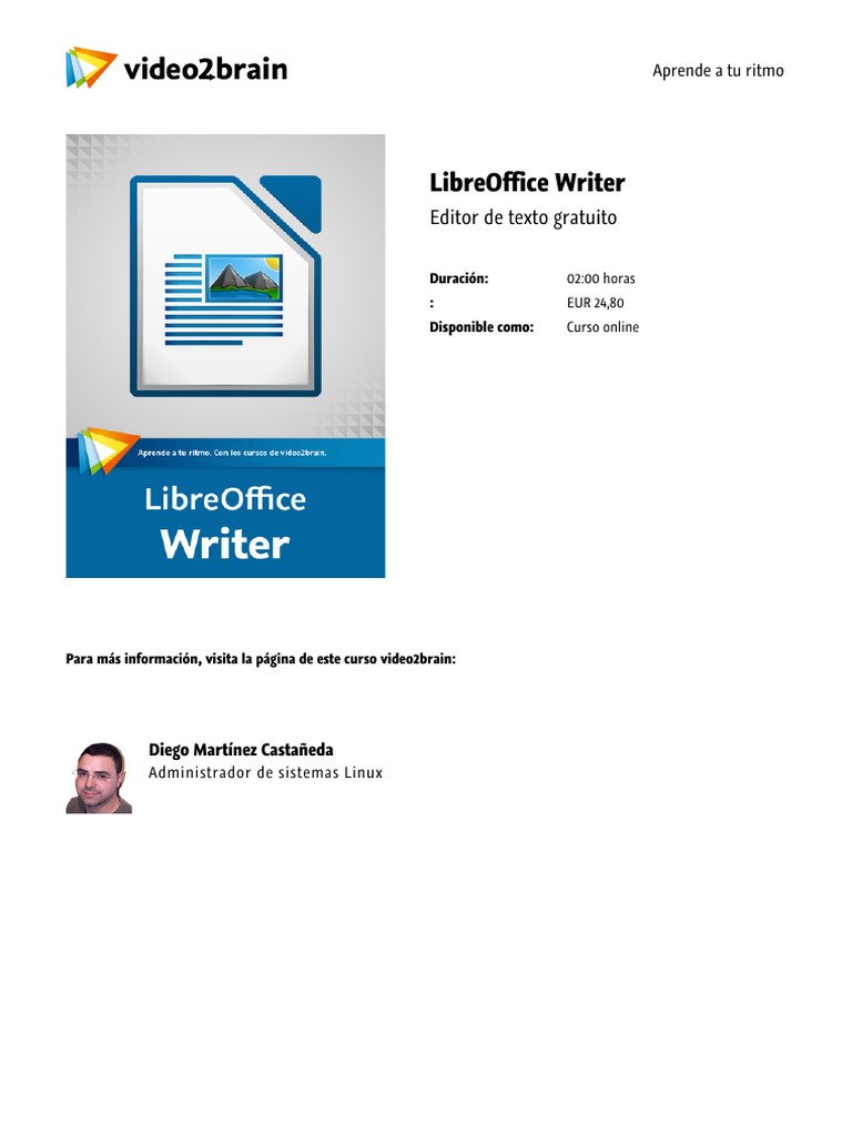 Curso de LibreOffice Writer Online | PDF