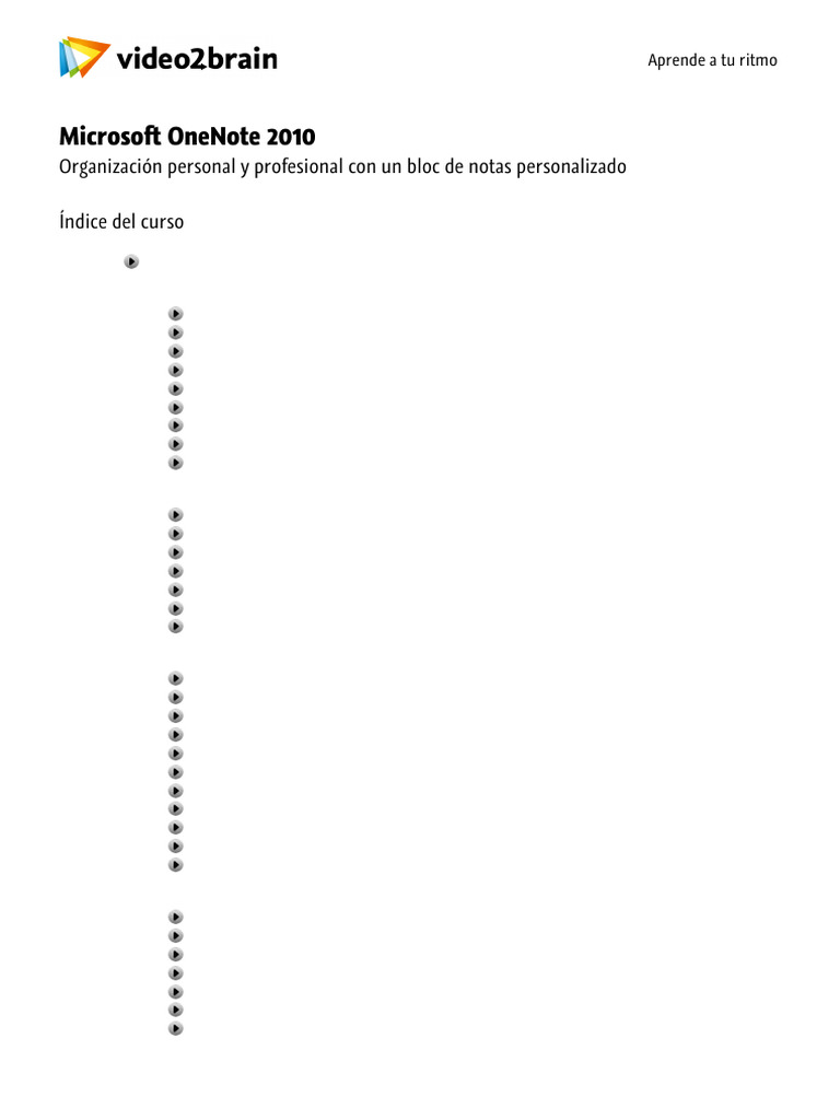 Guía Completa de Microsoft OneNote 2010 | PDF | Software de ...