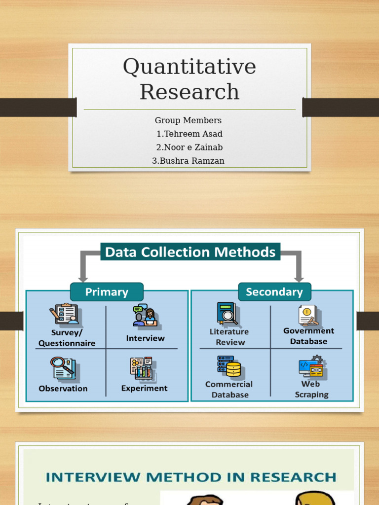 Quantitative Research | PDF | Questionnaire | Interview