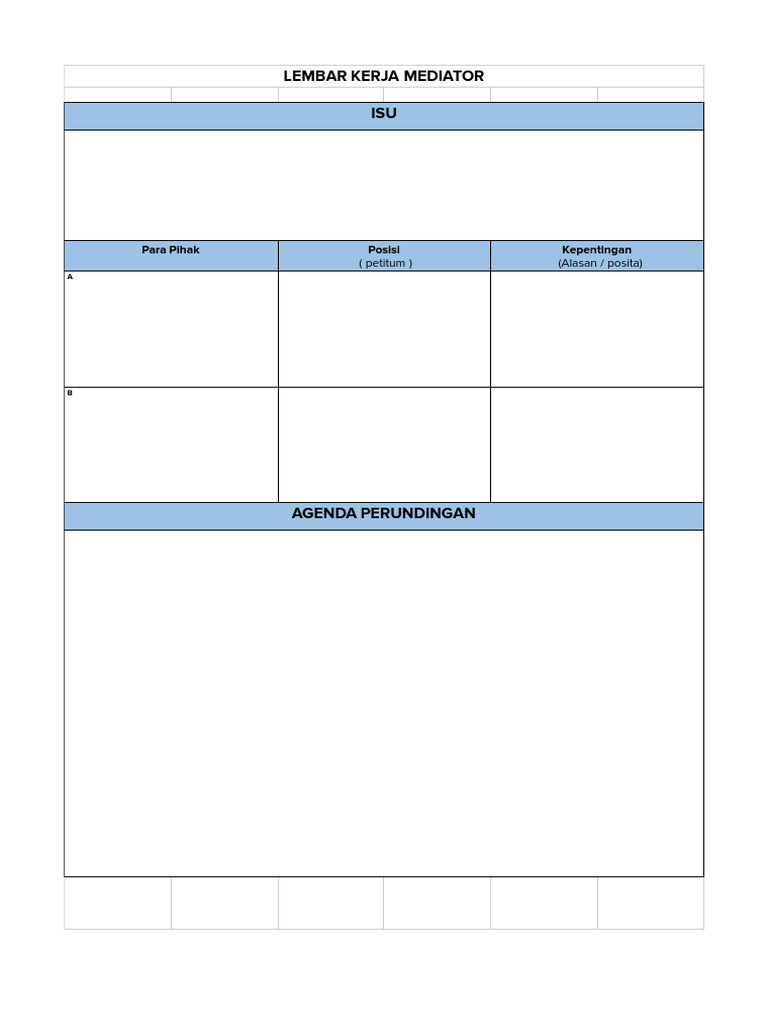 Lembar Kerja Mediator | PDF