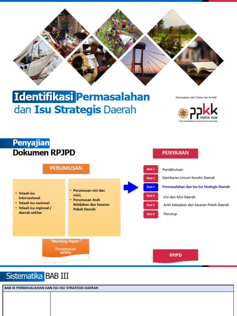 Identifikasi Permasalahan Dan Perumusan Isu Strategis RPJPD - Diklat ...