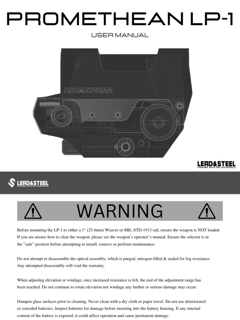 Lead & Steel PROMETHEAN Manual | PDF | Minute And Second Of Arc