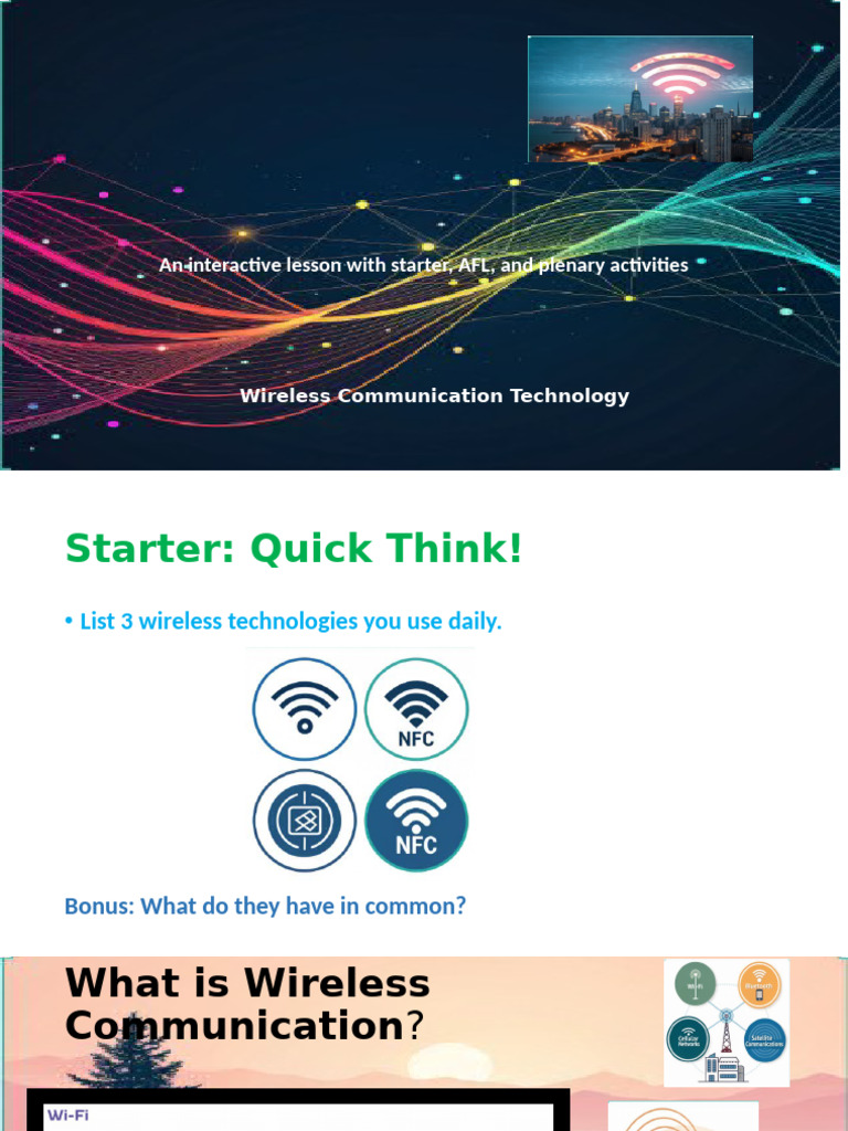Wireless Communication Technology | PDF