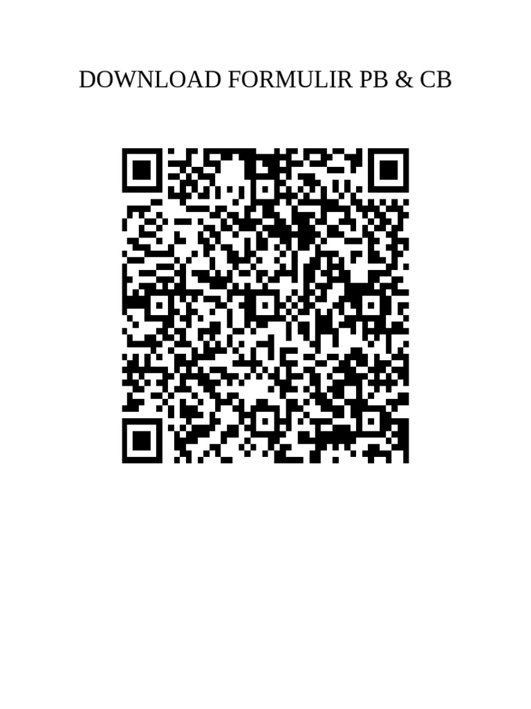 Barcode Formulir PB CB | PDF