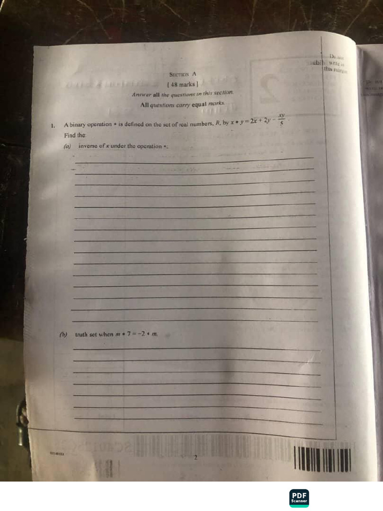 Elective Maths With Possible Solutions | PDF