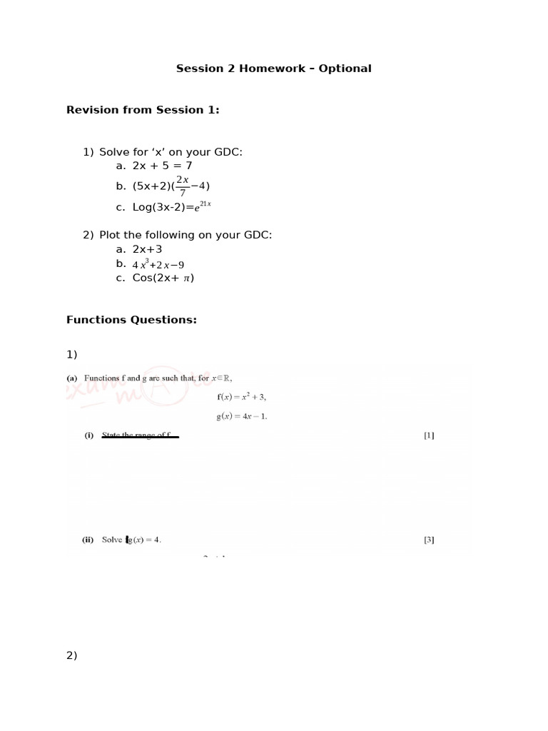 Functions HomeWork | PDF