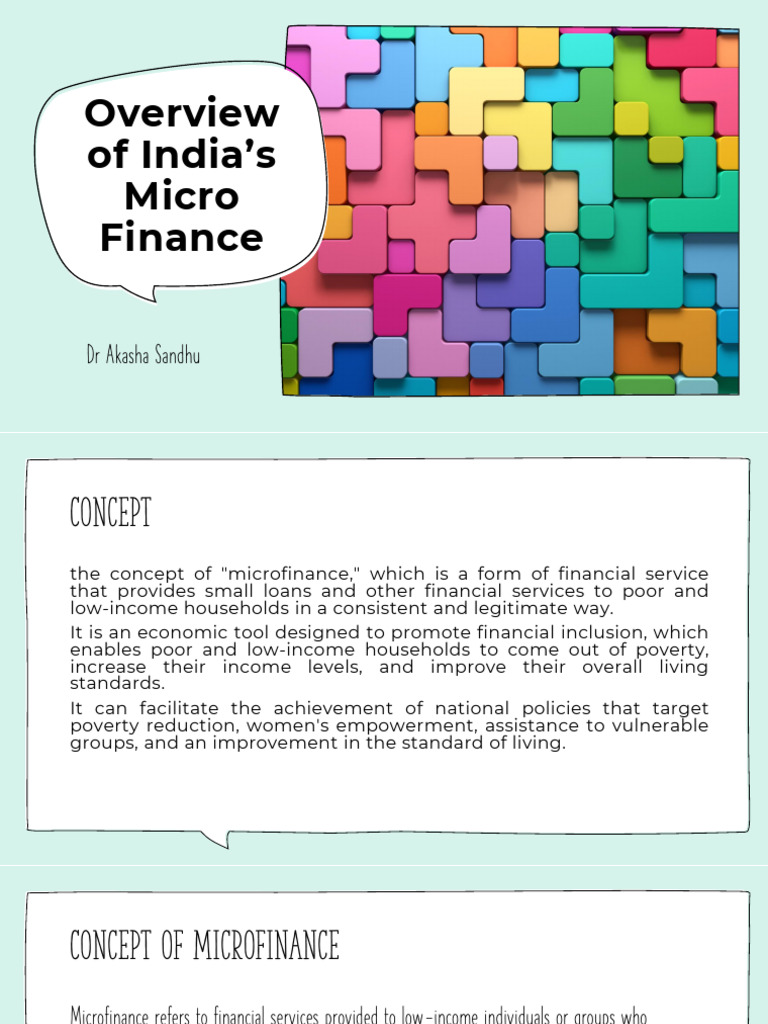 Evolution of Micro Finance in India | PDF | Microfinance | Microcredit