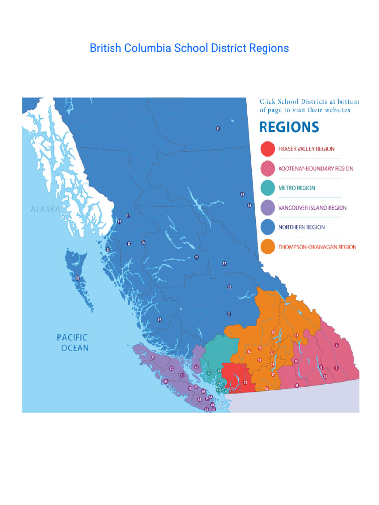 British Columbia School Districts Guide | PDF