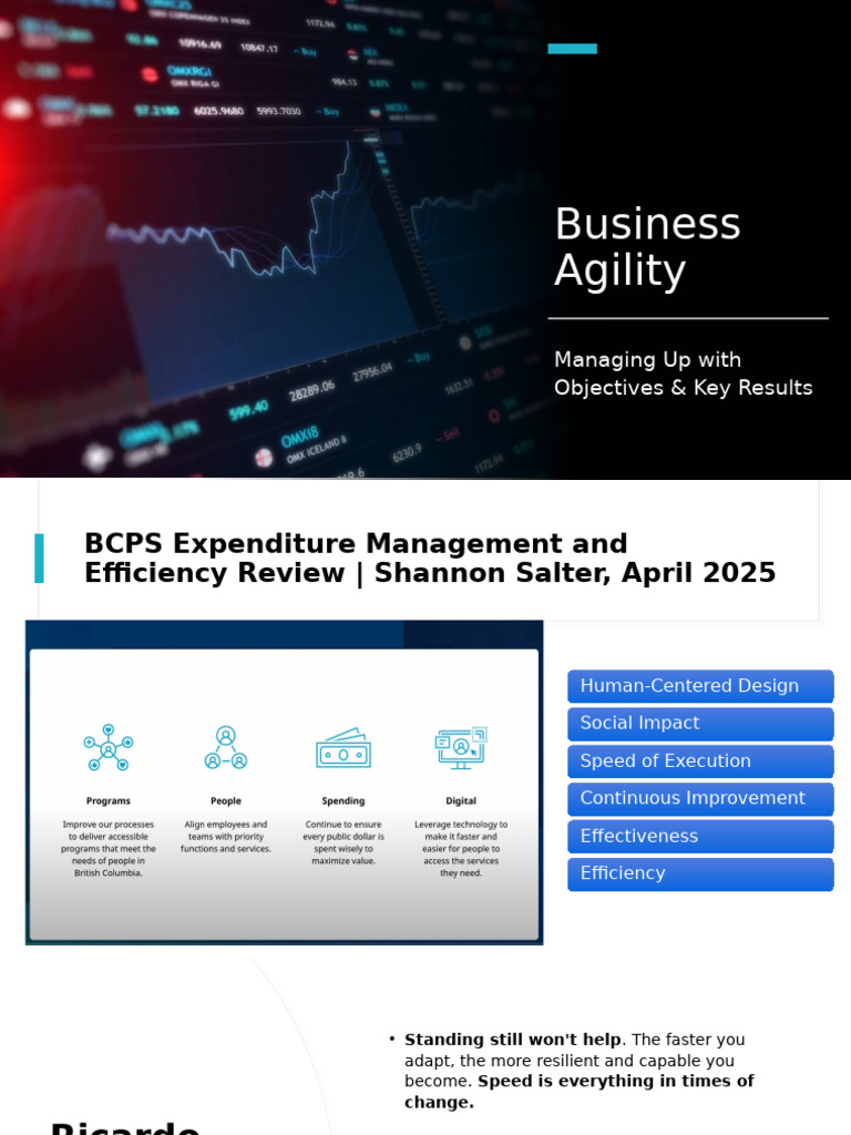 Business Agility - Managing Up With Objectives & Key Results | PDF