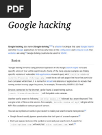 Google Dorking Cheat Sheet | PDF