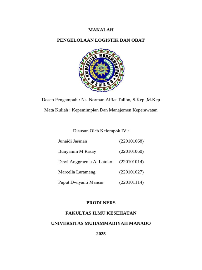 Kelompok 4 Pengelolaan Logistik Dan Obat | PDF