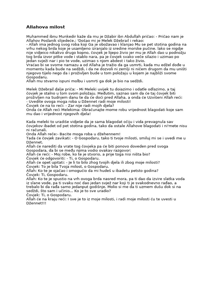 18) Allahova Milost | PDF