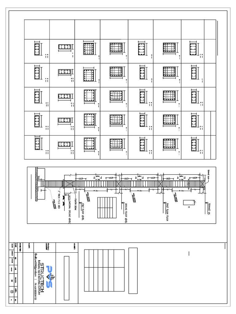 Column Reinforcement Details and Sizes | PDF | Building Technology ...