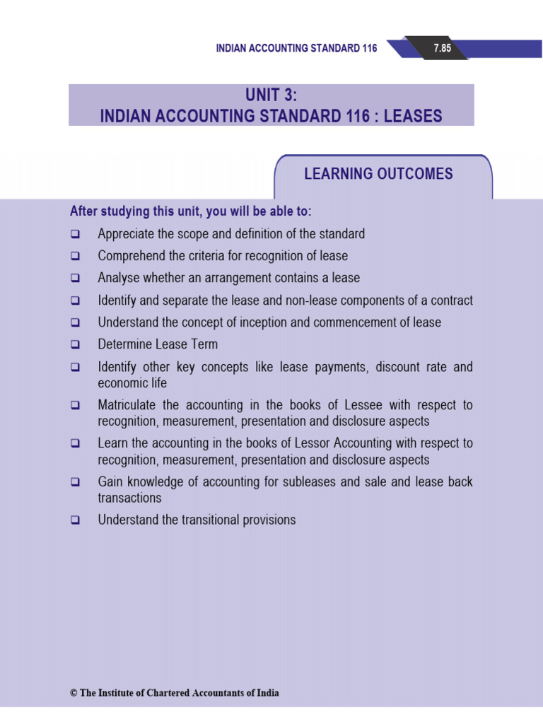 Ind AS 116 Leases | PDF | Lease | Economies