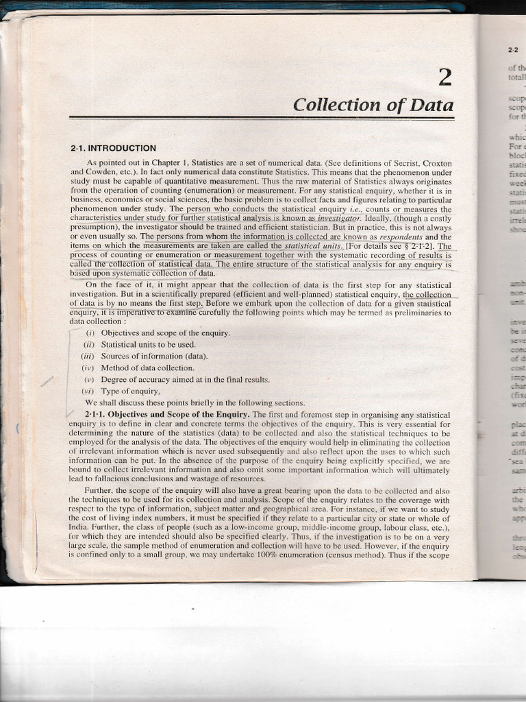 Statistical Data Collection Essentials | PDF | Statistics | Data