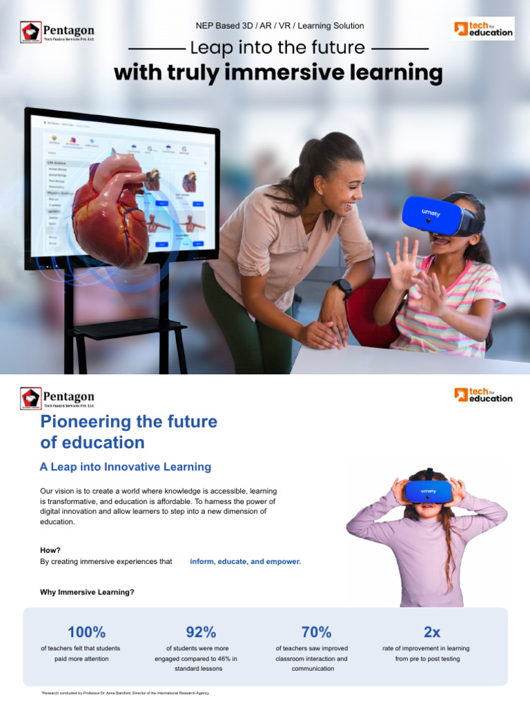 Pentagon AR-VR Brochure | PDF | Virtual Reality | Augmented Reality