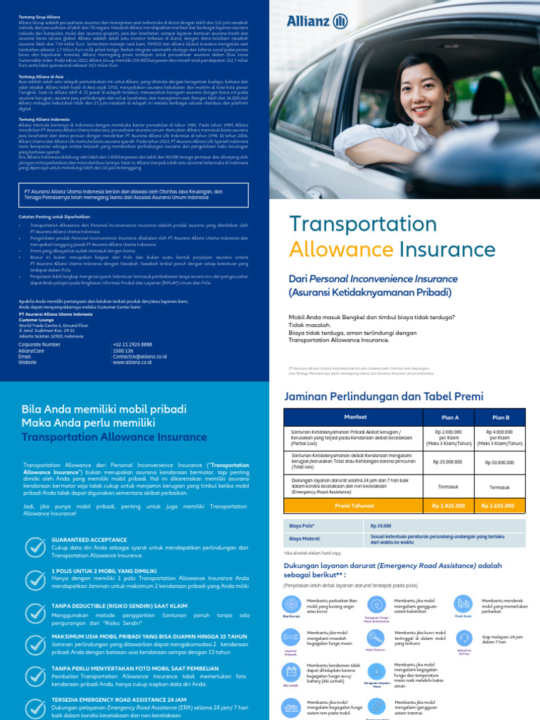 Brosur Transportation Allowance | PDF