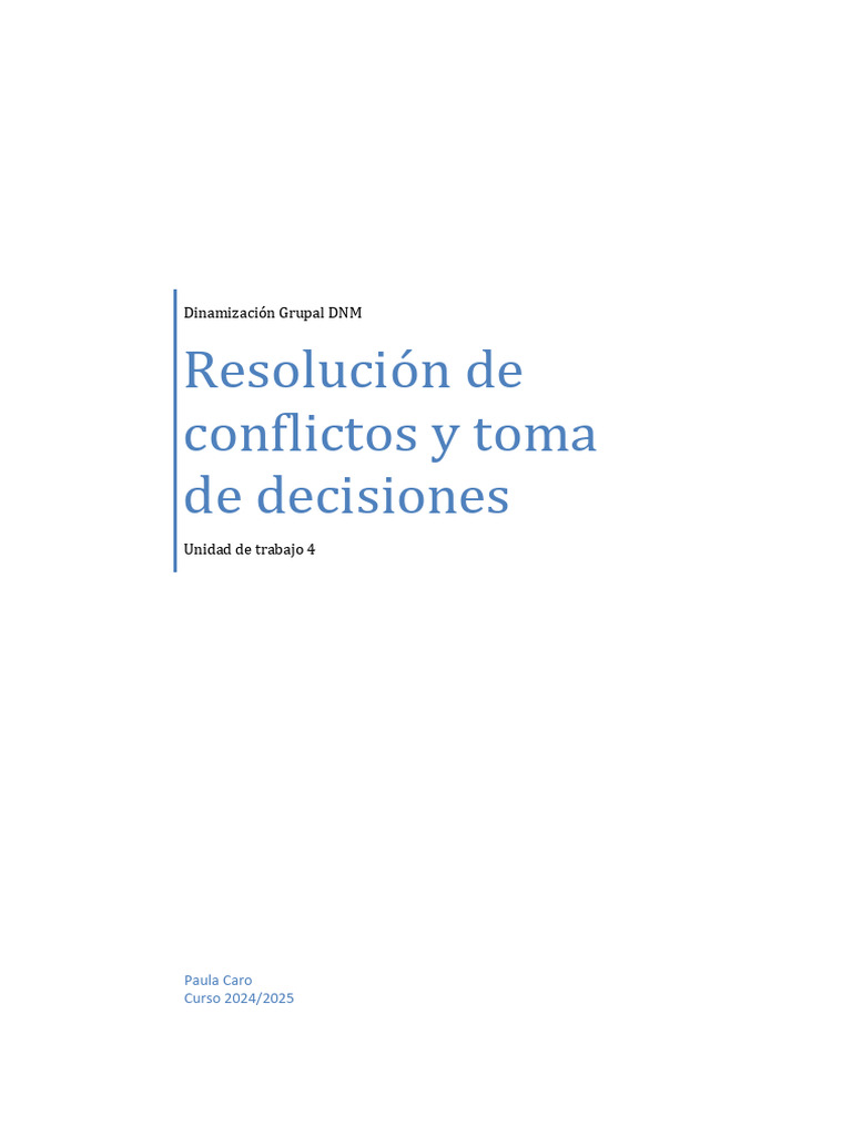 DNM Ut4 | PDF | Mediación | Conflicto (proceso)