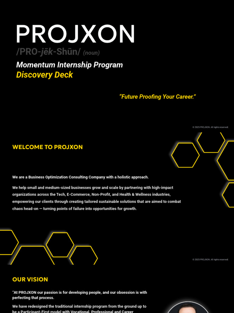 Momentum Internship Program Discovery Deck (25-Q2) - PHELAN-3 | PDF ...