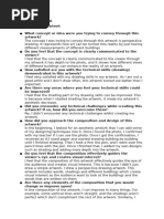 A Level Art Statement of Intent Guide | PDF | Evaluation | Creativity