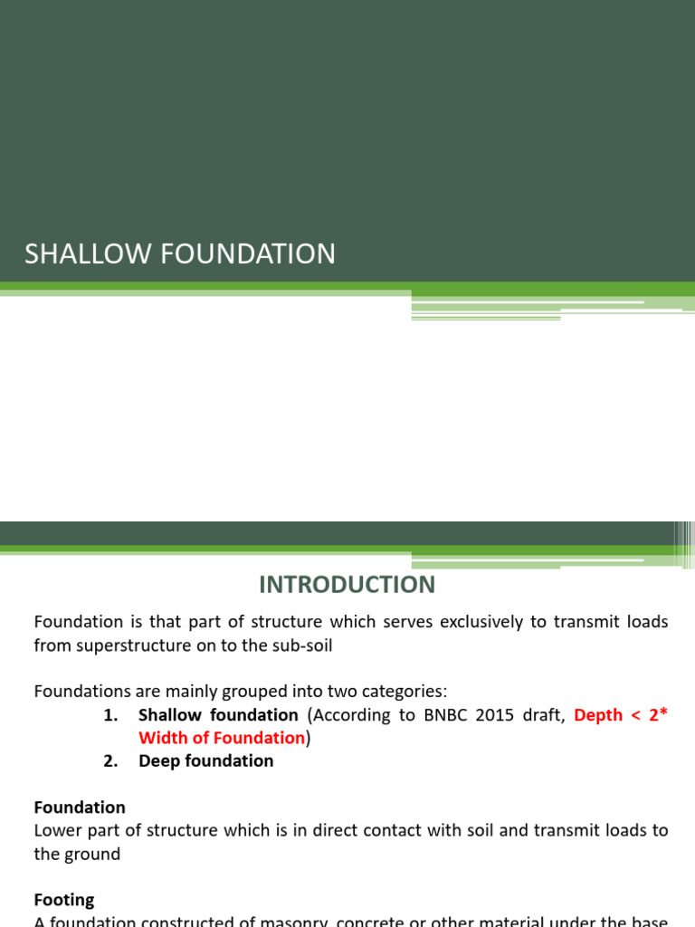 Shallow Foundation-2021 | PDF | Applied And Interdisciplinary Physics | Continuum Mechanics