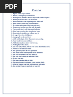100 Proverbs and Meanings | PDF