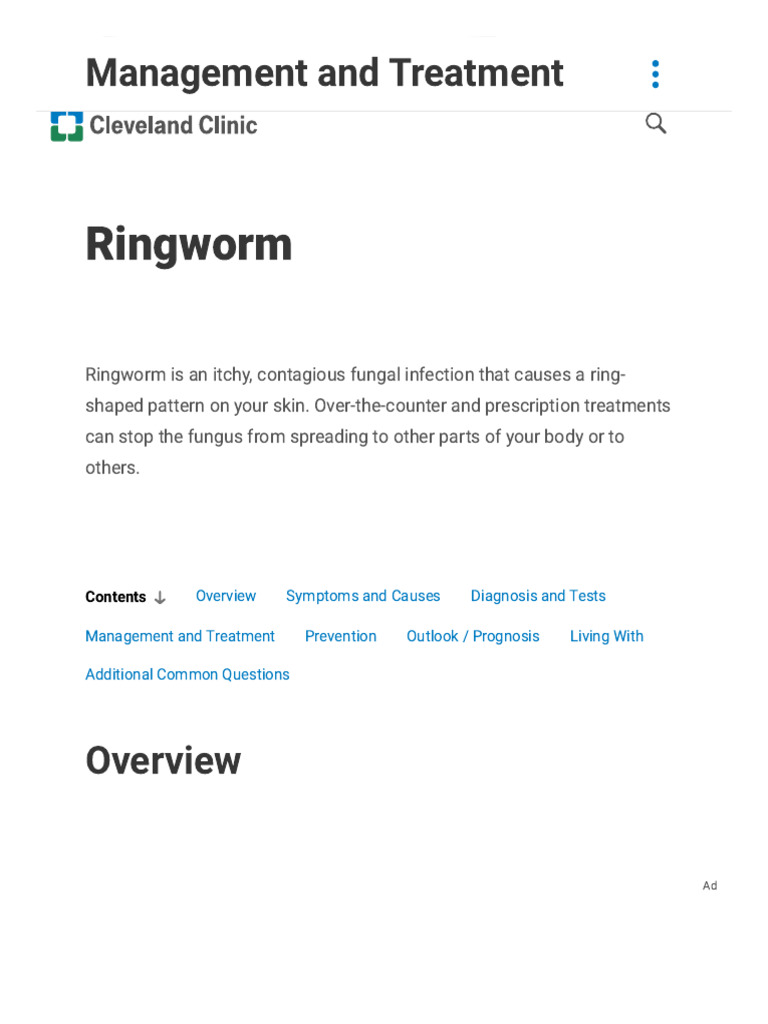 Ringworm (Tinea Corporis) - What It Looks Like, Causes & Treatment | PDF | Dermatology ...