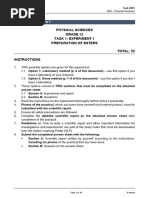 2023 Grade 12 Physical Sciences Practical Test 1 | PDF | Ester | Ethanol