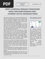 Apa Dan Bagaimana Deep Learning | PDF