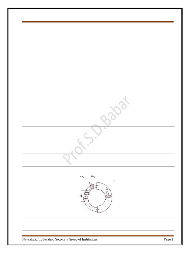 BEE Unit-II Theory Question Bank | PDF | Inductance | Electromagnetic Induction