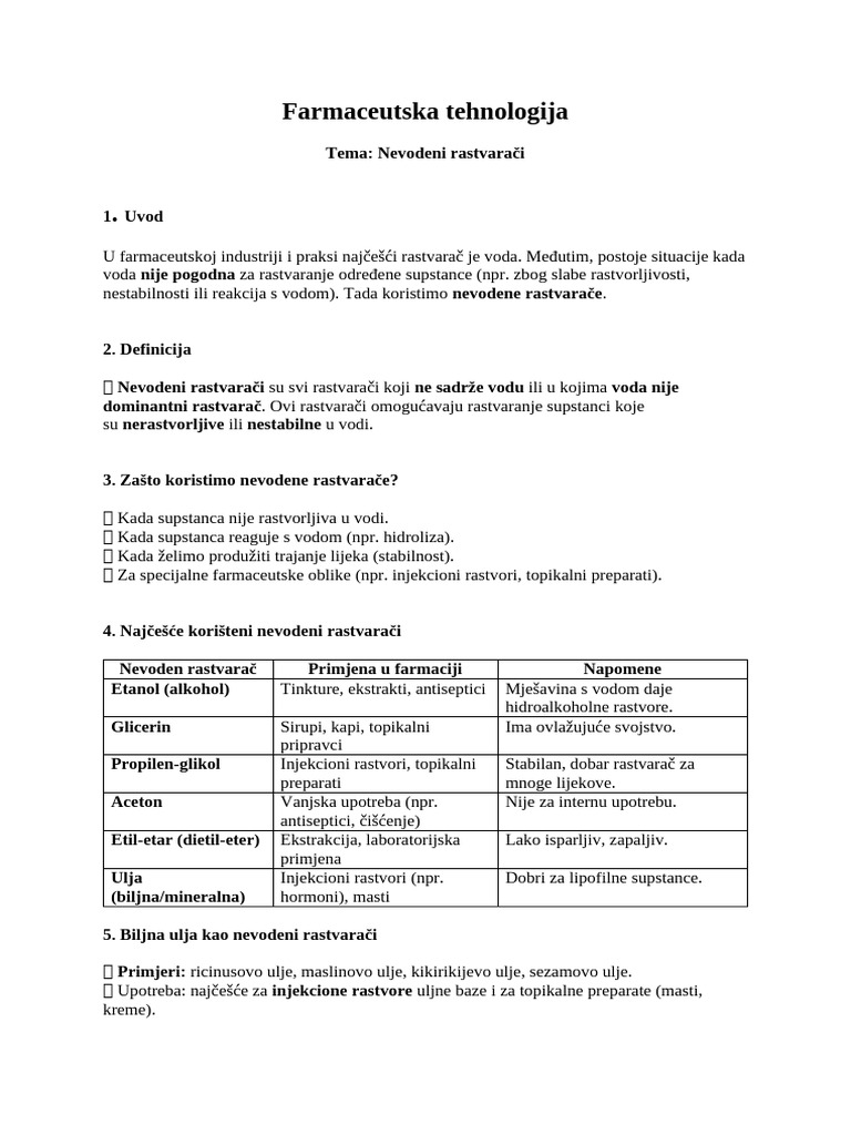 Farmaceutska Tehnologija | PDF