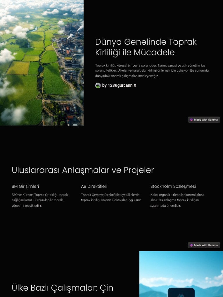 Dunya Genelinde Toprak Kirliligi Ile Mucadele | PDF