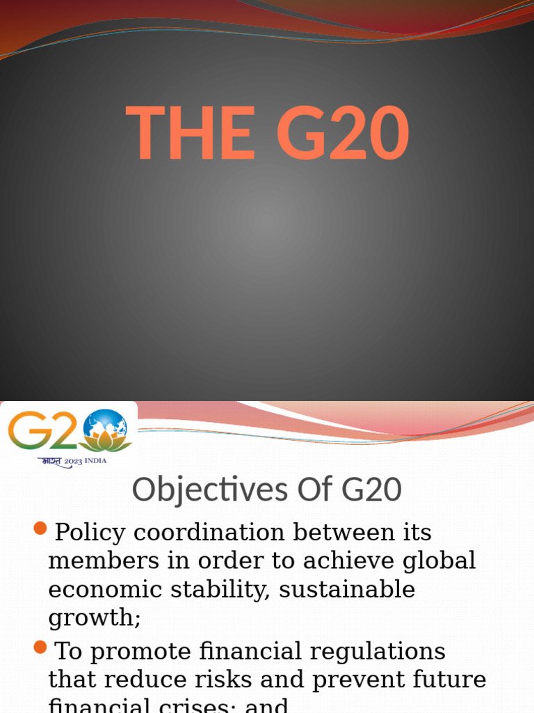 G20 Overview: Objectives and India’s Role | PDF