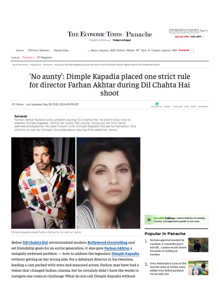 Dimple Kampadia Farhan Akhtar | PDF | Electric Vehicle