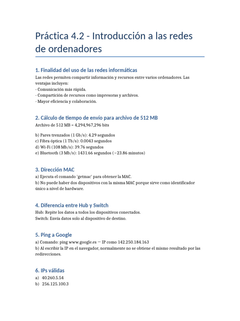 Practica_4.2_Redes | PDF | Red de computadoras | Internet