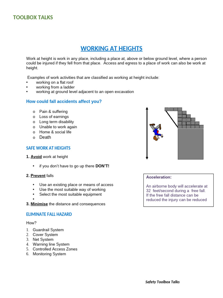 TBT Topic handouts multiple topics | PDF | Occupational Safety And ...